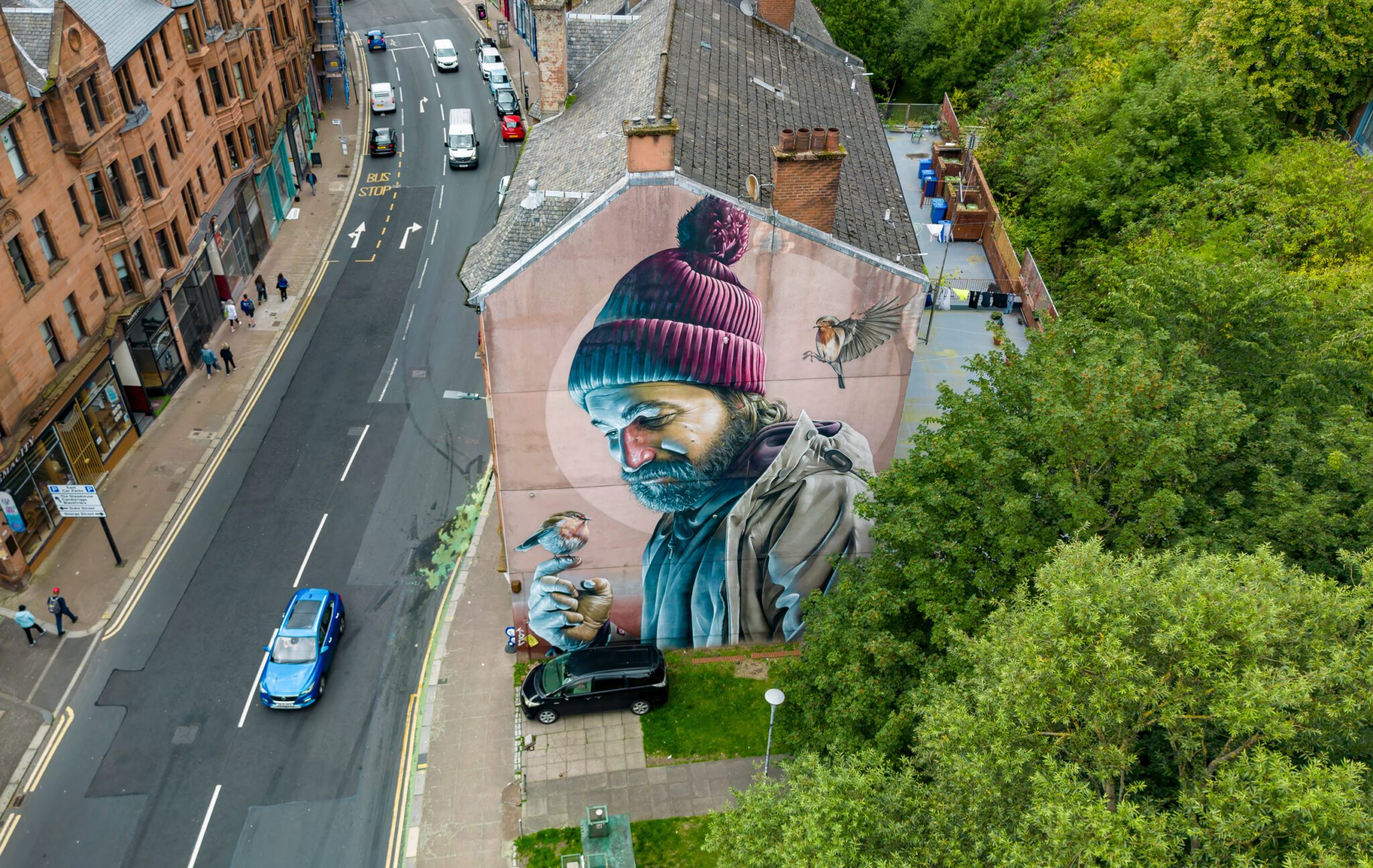 Glasgow Mural Trail - 'St. Mungo' by Smug - Viewfinder